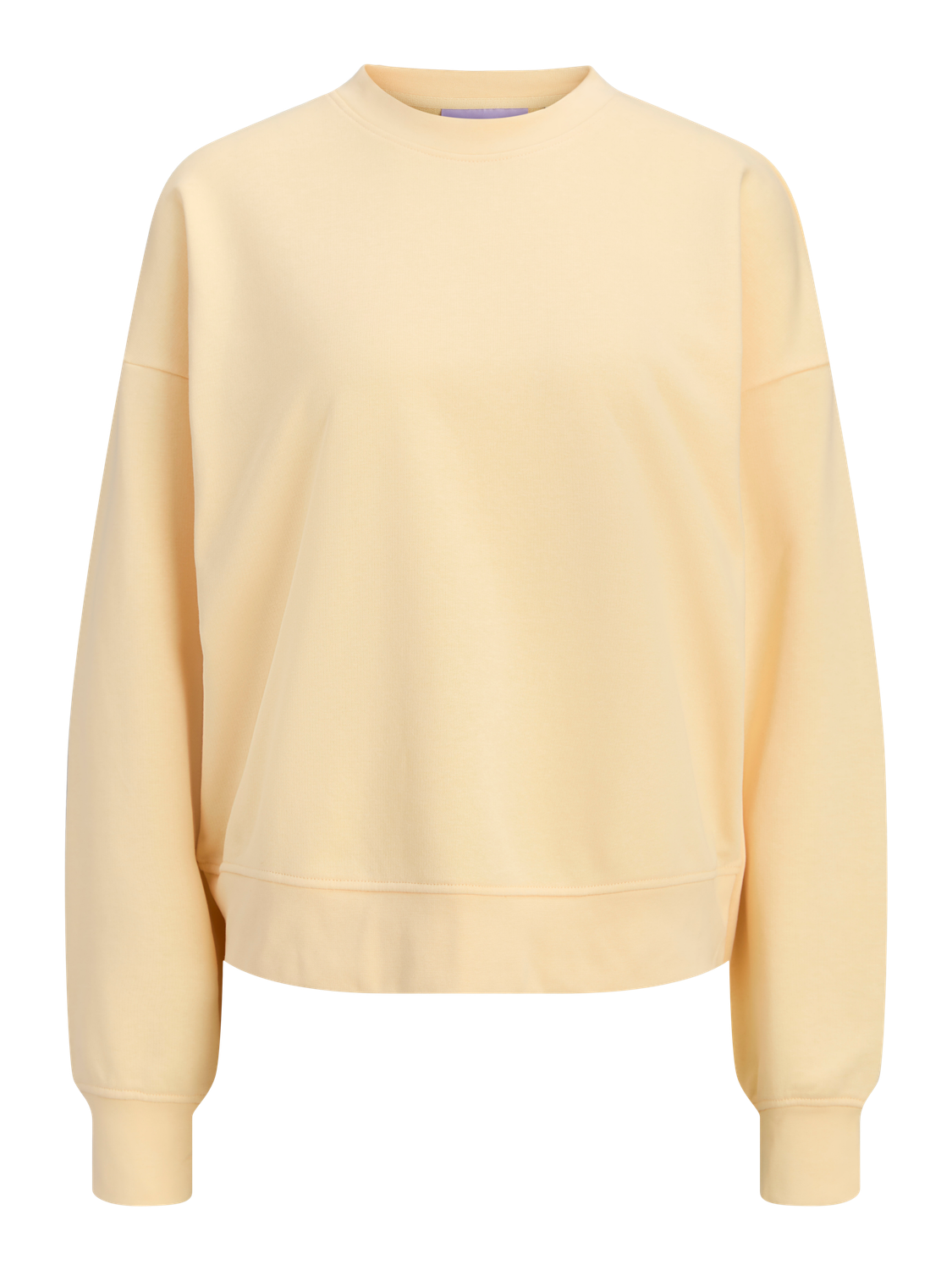 Relaxed Fit Crew neck Dropped shoulders Sweatshirt | Light Yellow ...