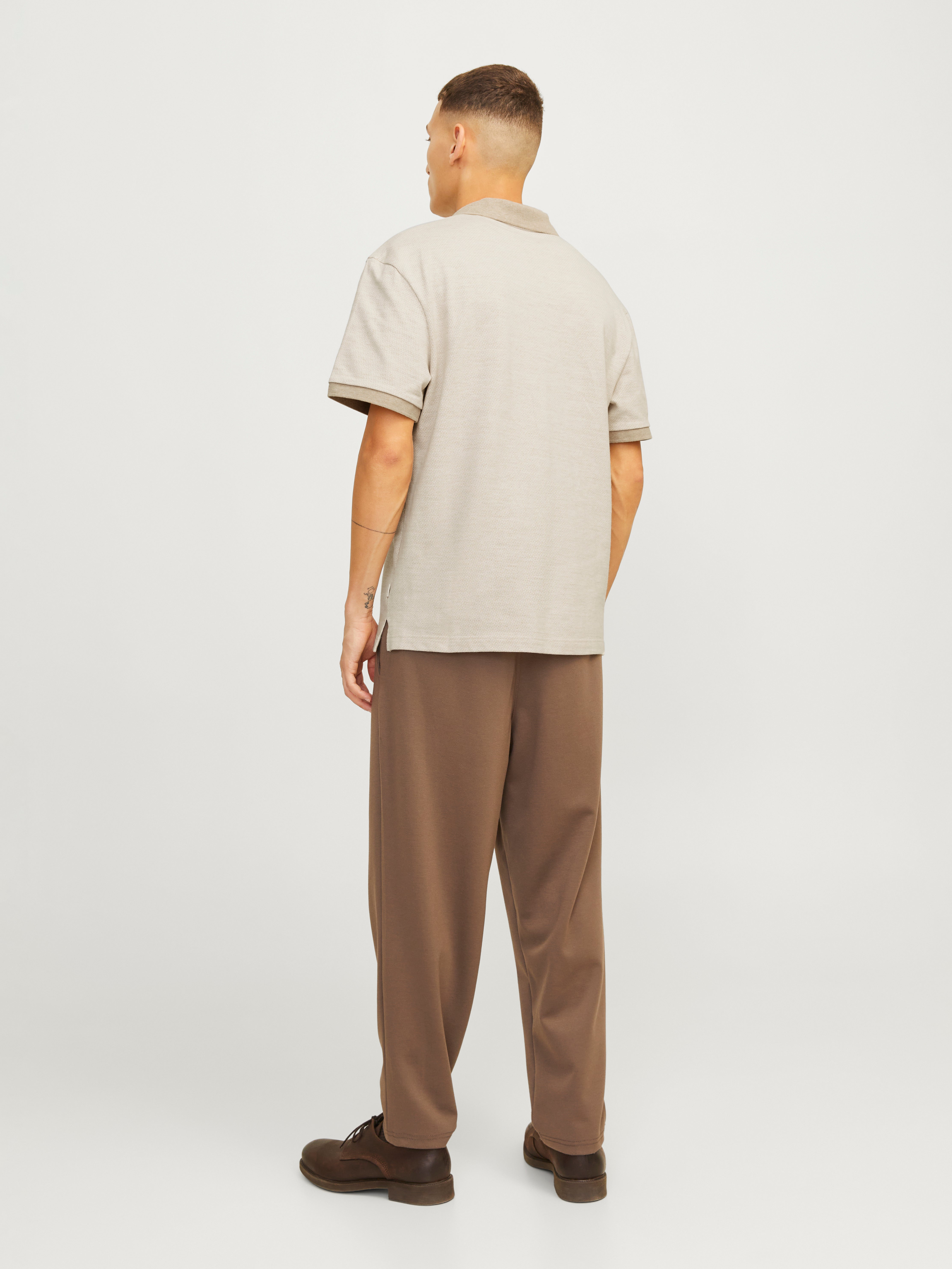 Relaxed Fit Split neck Polo