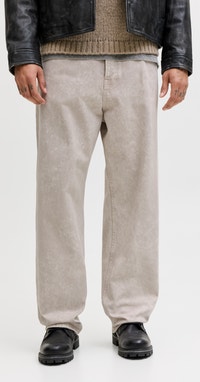 Wide Leg Fit 5 Pockets Pants | White | Jack & Jones®